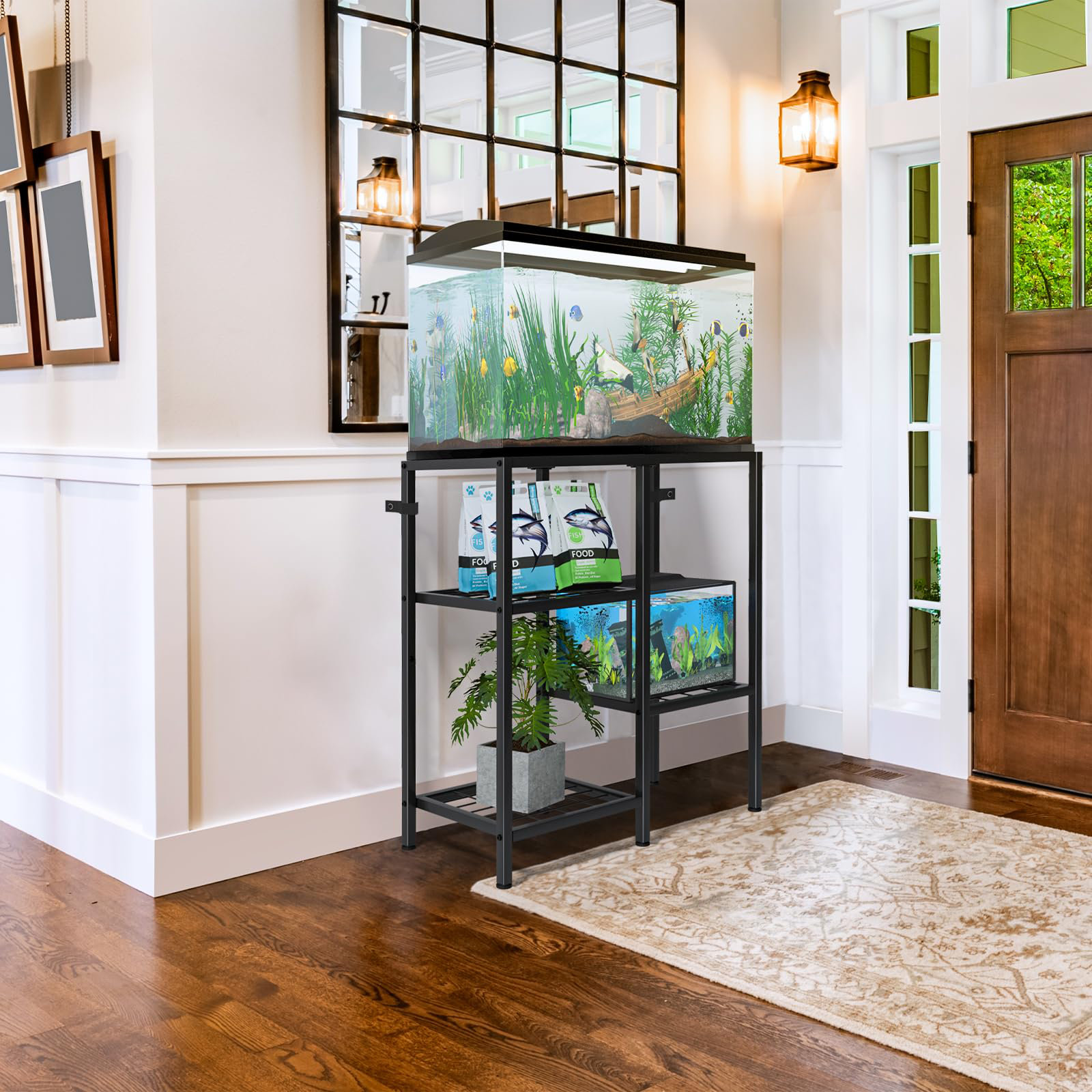 WILLIAMS HARDWARE INCORPORATED Aquarium Stand 20 Gallon, Metal Fish ...