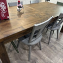 Bungalow Rose Tiernagh 78.75" Rubberwood Solid Wood Dining Table ...