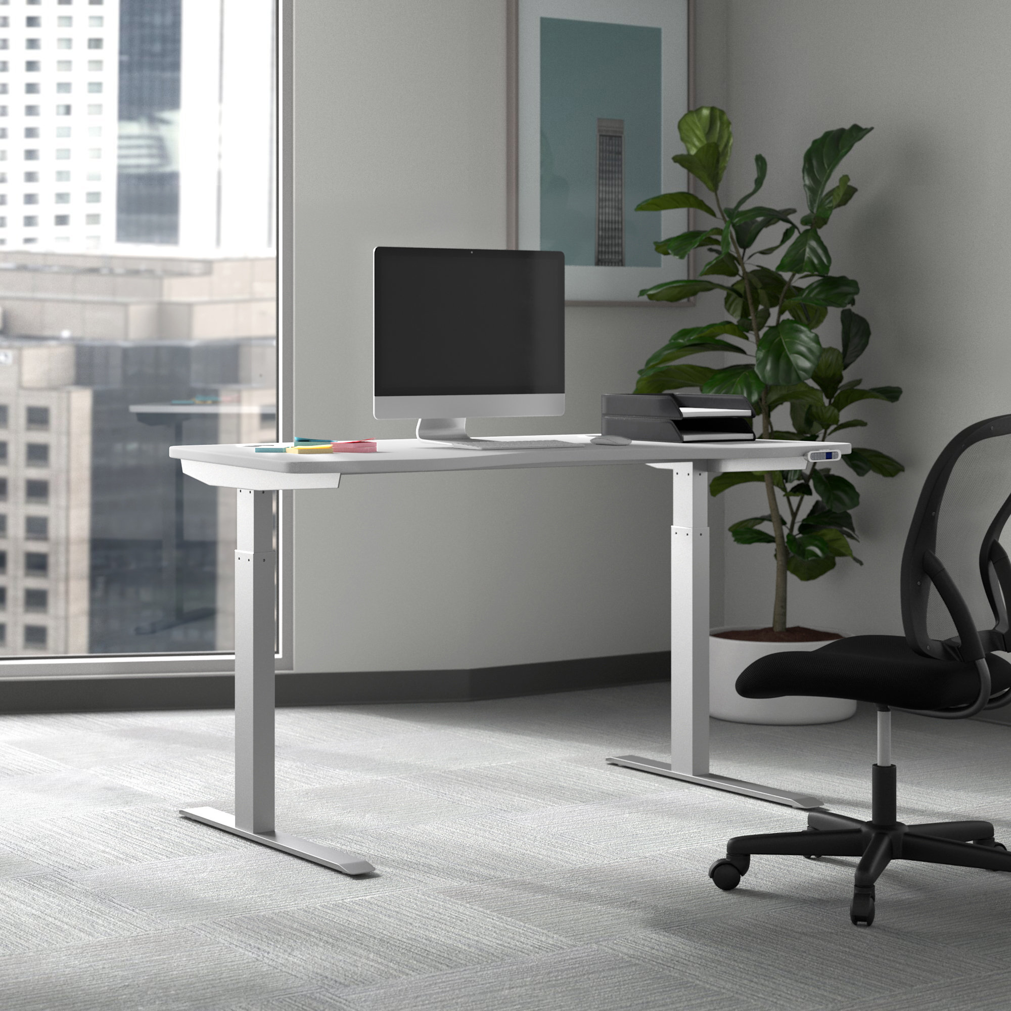 Upper Square™ Height Adjustable Standing Desk & Reviews | Wayfair