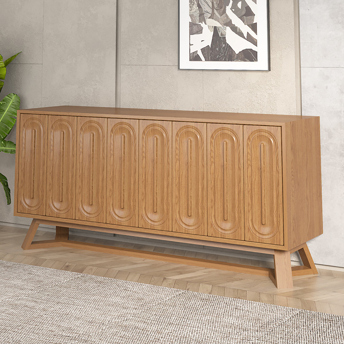DineElegance.r Wabi-sabi Style Sideboard Cabinet Nordic Locker 70.9 ...