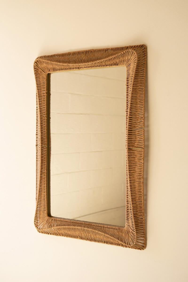 Highland Dunes PAPER ROPE FRAMED MIRROR | Wayfair