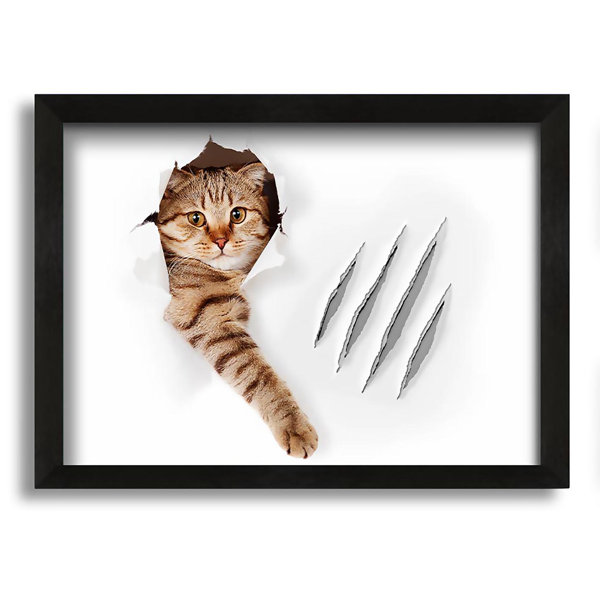 Latitude Run Cat Claws - Single Picture Frame Painting on Canvas ...