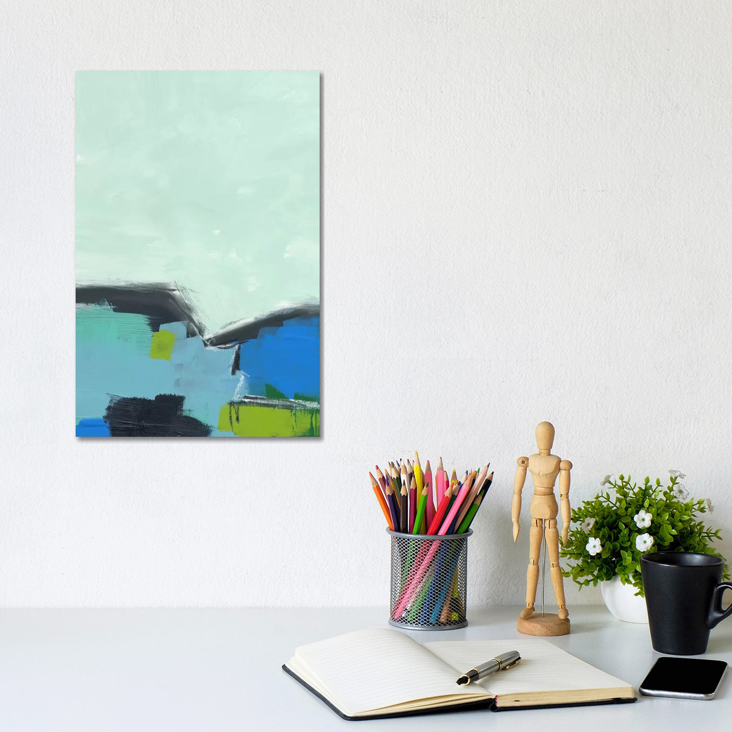 Metro Lane Landscape No by Jan Weiss - Wrapped Canvas Art Prints ...