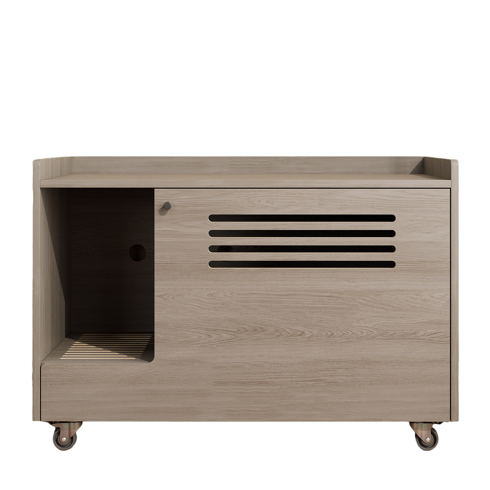 Tucker Murphy Pet™ Concealed Cat Litter Box Enclosure with Top Barriers ...