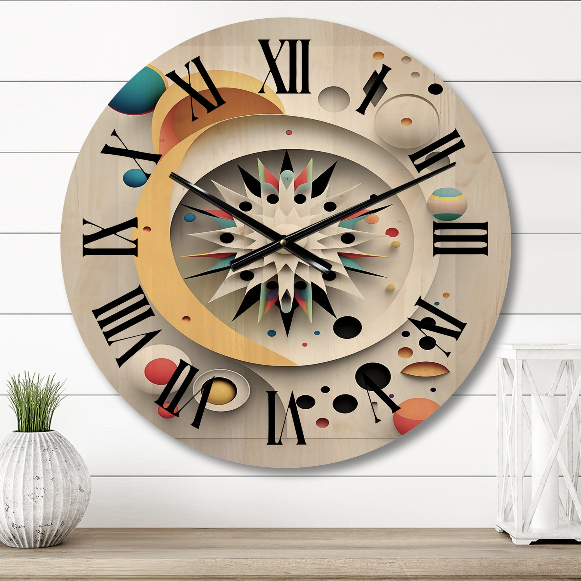 East Urban Home Rebirth Retro Geometry of Awakening I - Modern ...