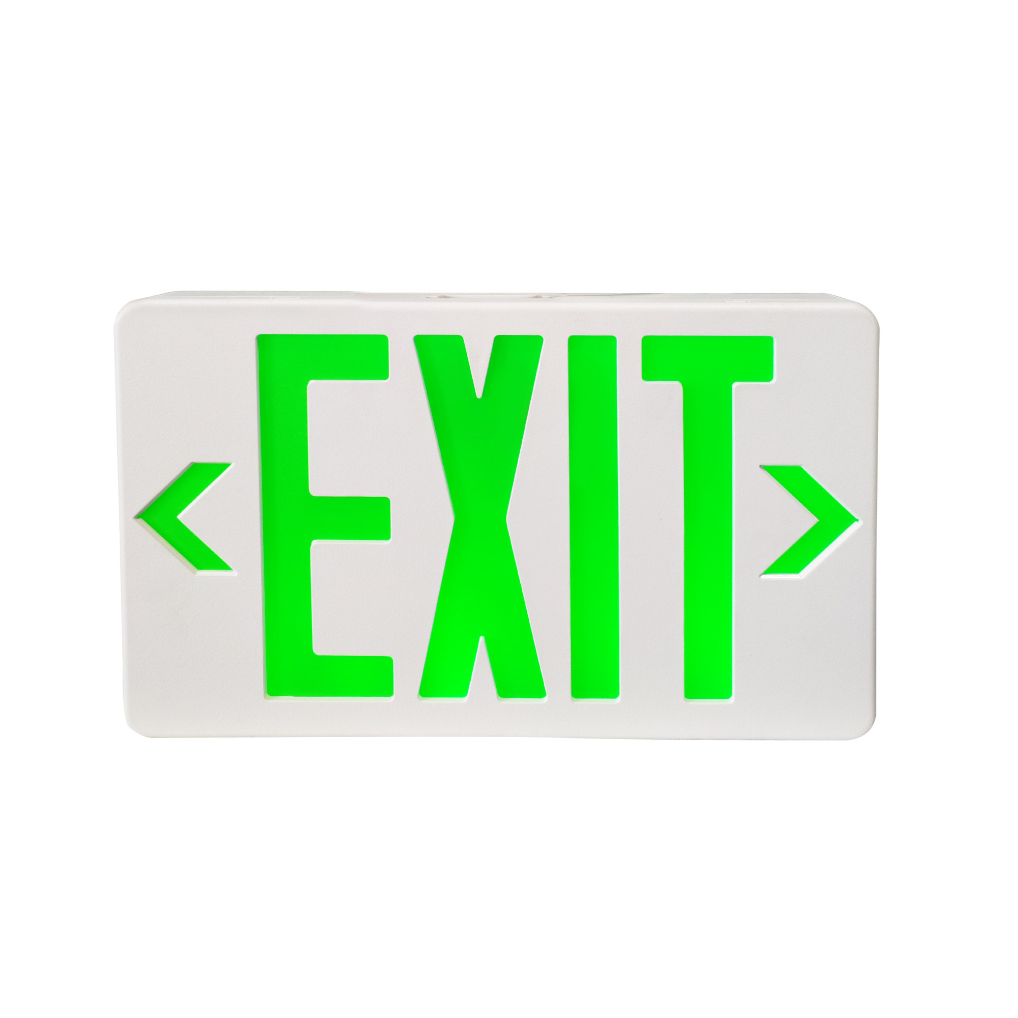 RP Lighting + Fans Rockford 12" Green LED Self-Diagnostic Exit Sign ...