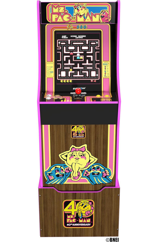 Arcade1up Ms. Pac-Man 40th Anniversary 10-in-1 Arcade Machine | Wayfair ...