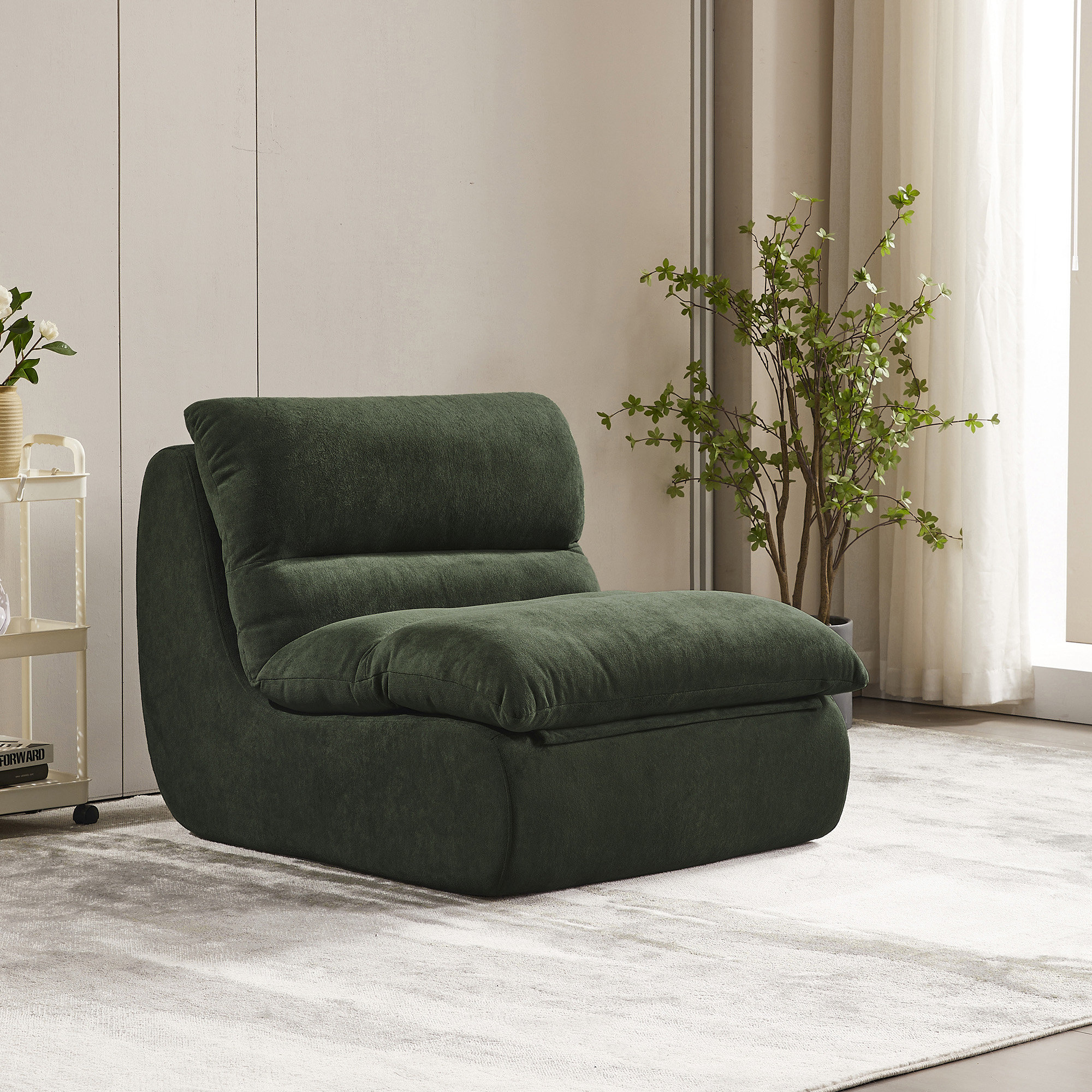 Trule Armless Sponge Filling Bean Bag Chair & Lounger & Reviews ...