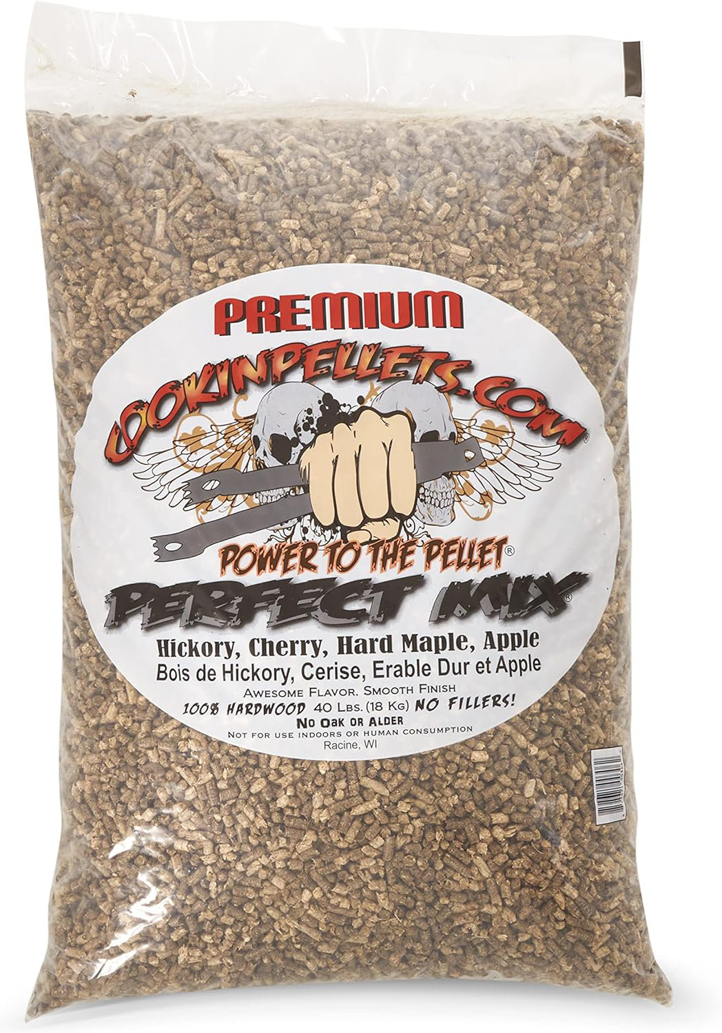 INKEDZ CookinPellets Perfect Mix Natural Hardwood Hickory, Cherry, Hard ...