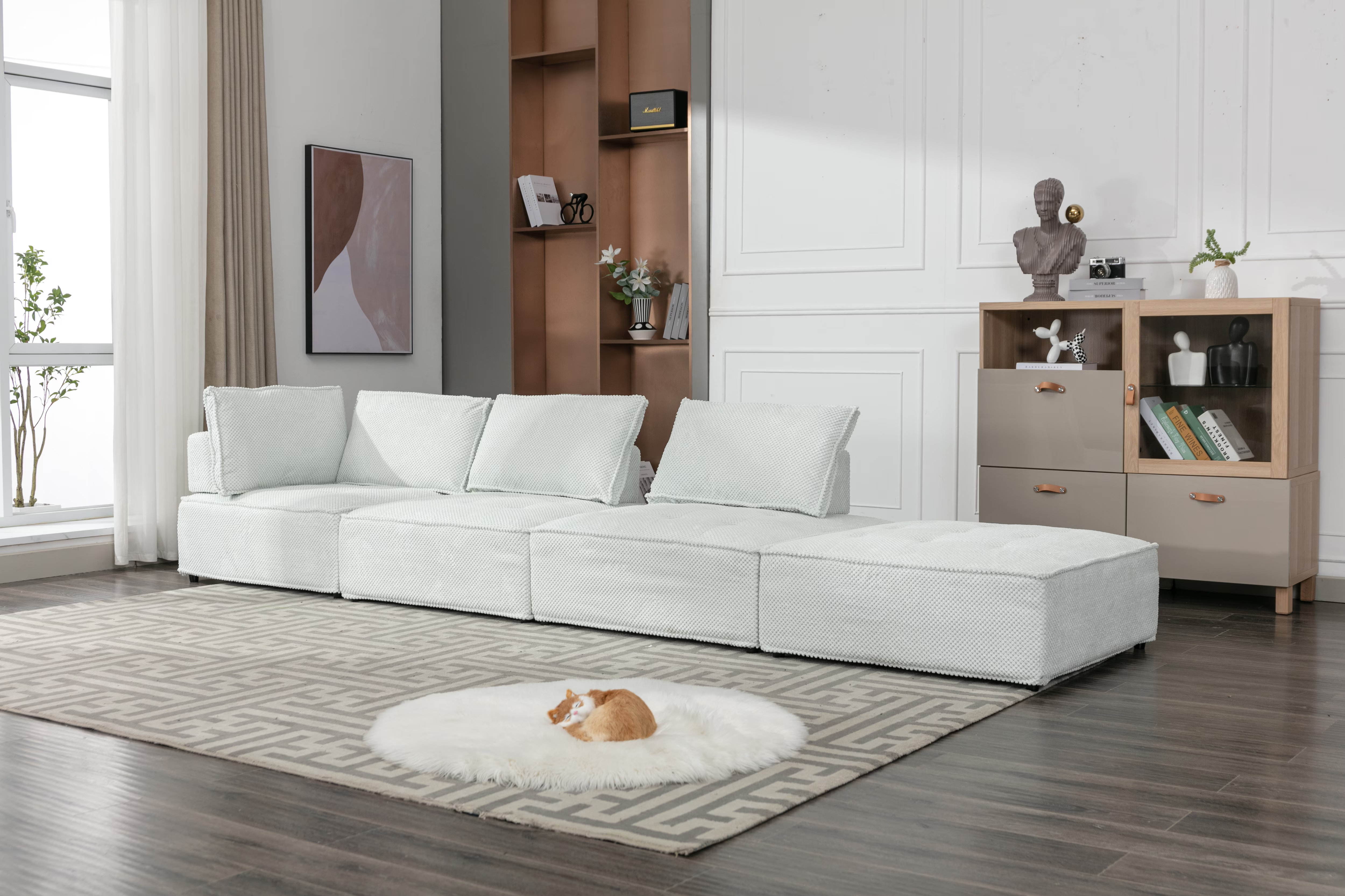 Ebern Designs 109.5" Module Sectional Living Room Sofa - Wayfair Canada