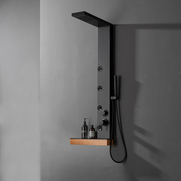 VIBRANTBATH Shower Panel with Rain Shower Head | Wayfair
