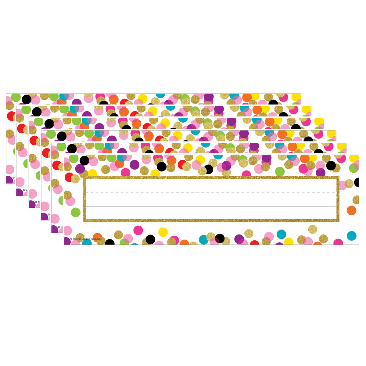 Teacher Created Resources Confetti Name Plates | Wayfair