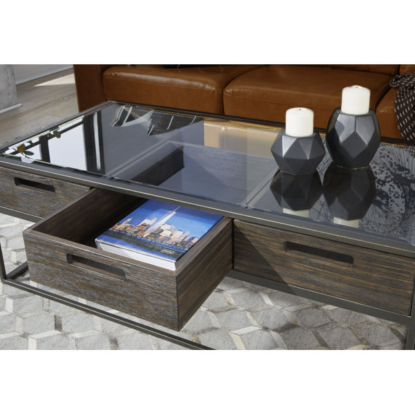 Wade Logan® Arite Frame Coffee Table with Storage & Reviews | Wayfair