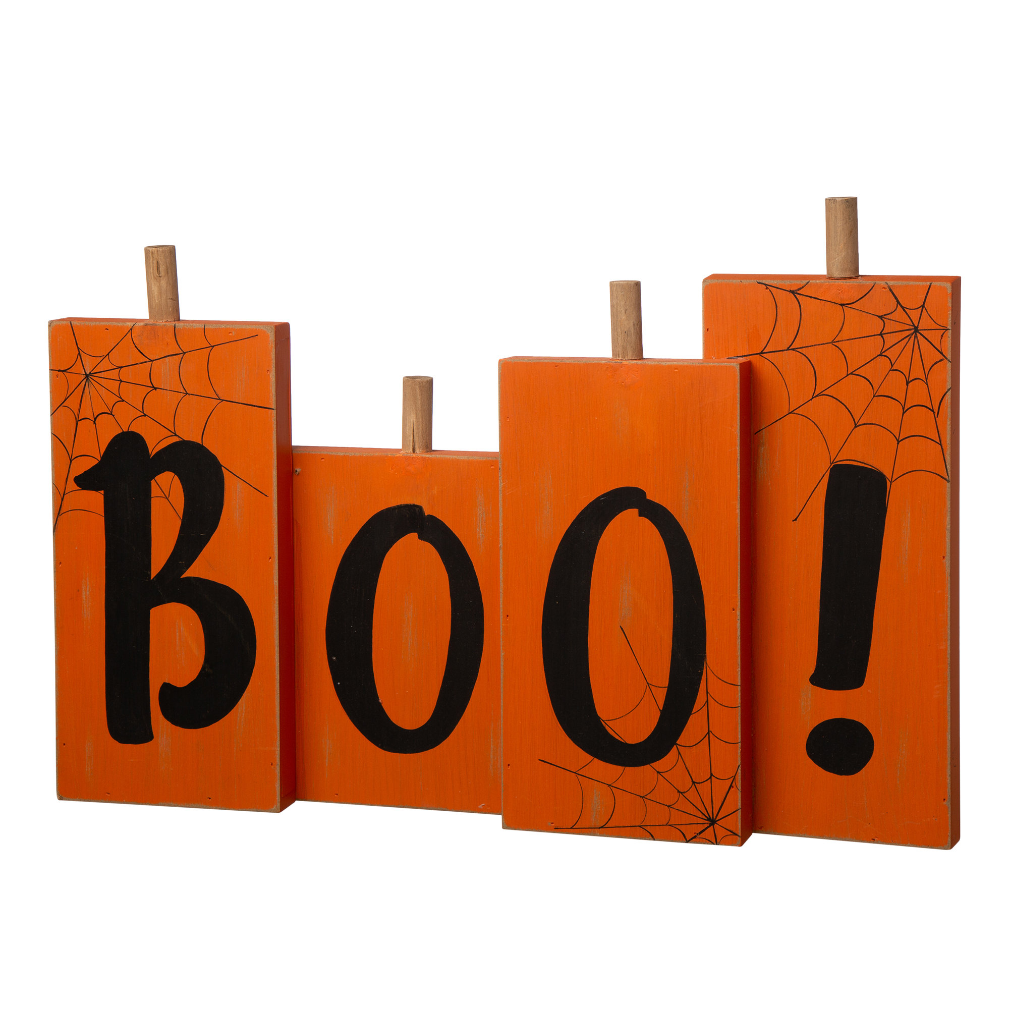 The Holiday Aisle® Halloween Wooden Boo Standing Decor "& Reviews ...