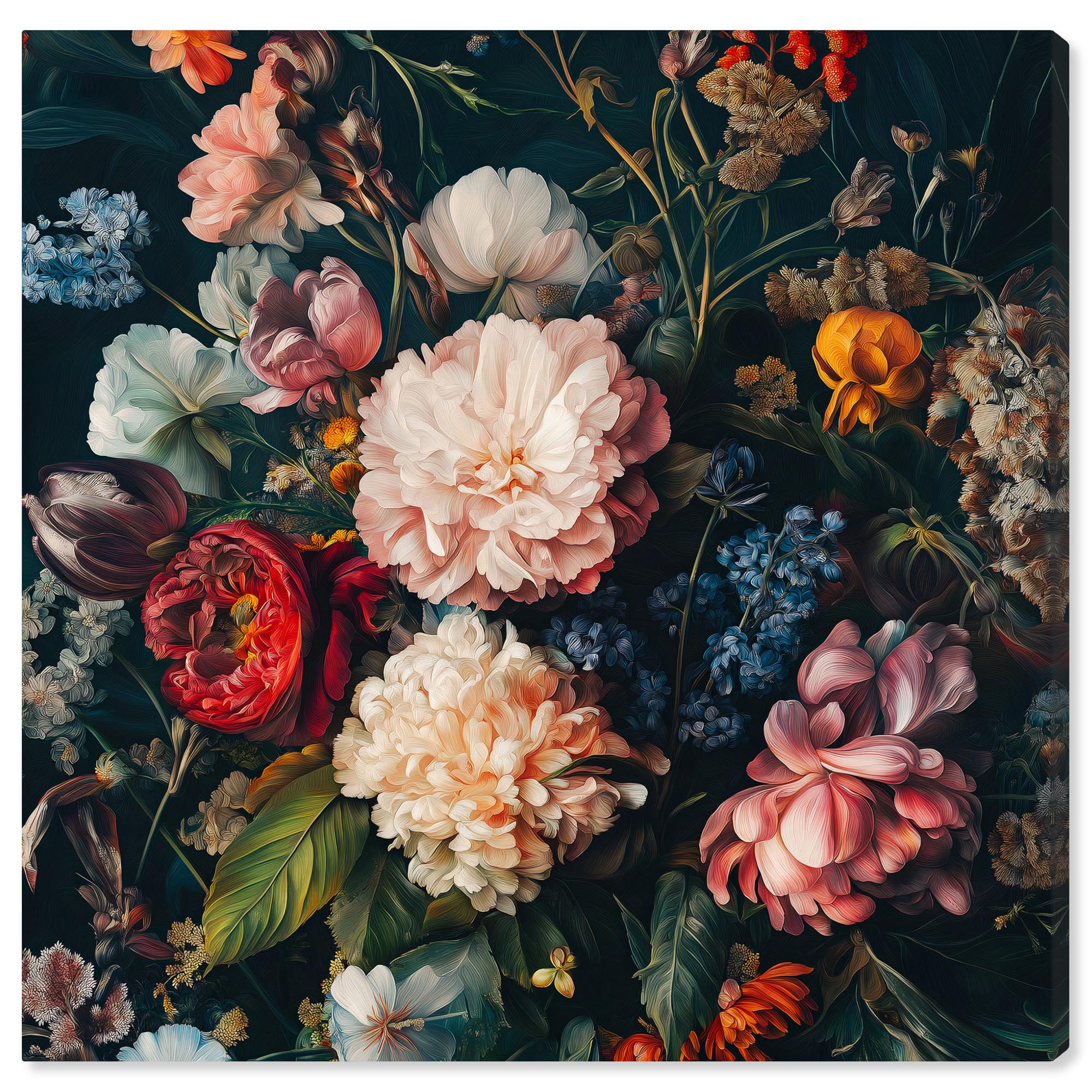 Art Remedy Echoes of the Wild Canvas Vintage Floral Art by Art Remedy ...