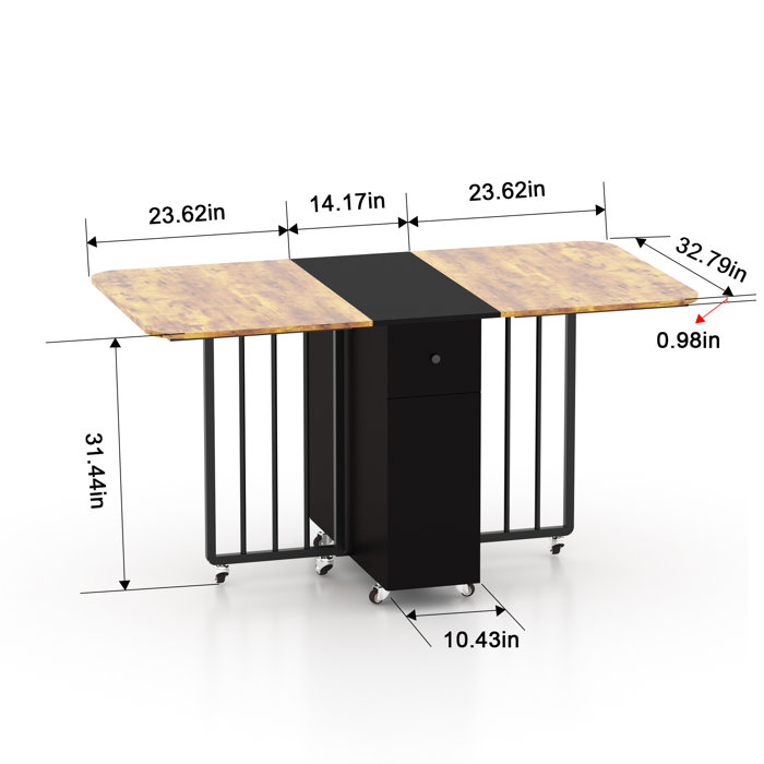 17 Stories Herby Extendable Dining Table | Wayfair