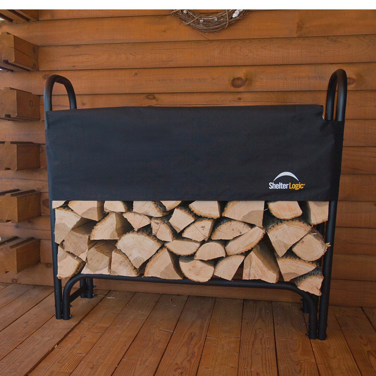 ShelterLogic 4 ft. Heavy Duty Log Rack with Cover & Reviews | Wayfair