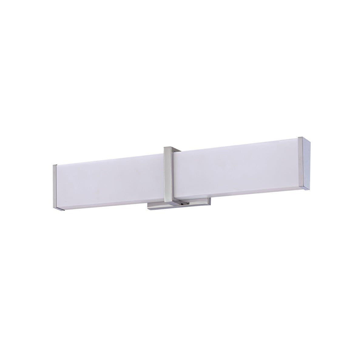 Hokku Designs 24" LED Vanity Light Chrome Finish Dimmable Integrated ...