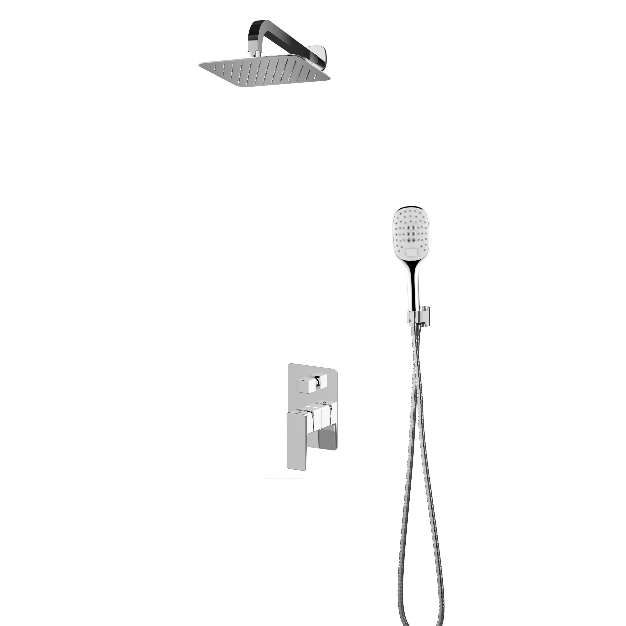 Belfry Bathroom Parma Mixer Shower with Dual Shower Head | Wayfair.ie