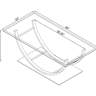 Ivy Bronx , Glass, Rectangular, U - Shaped, Coffee Table, Curved Layout ...