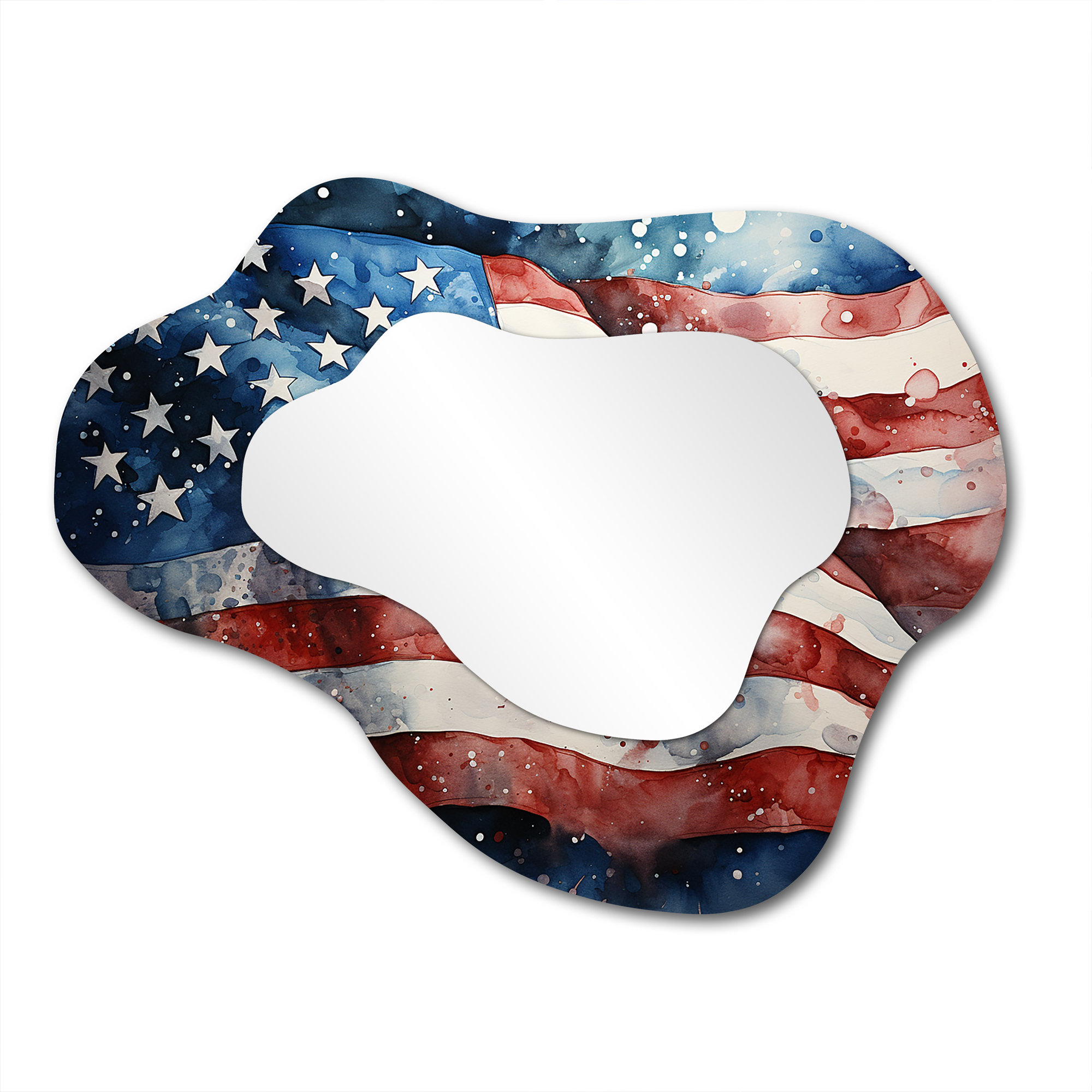 Ivy Bronx Flag American Flag III - Flag Usa Asymmetrical Unique Wall ...