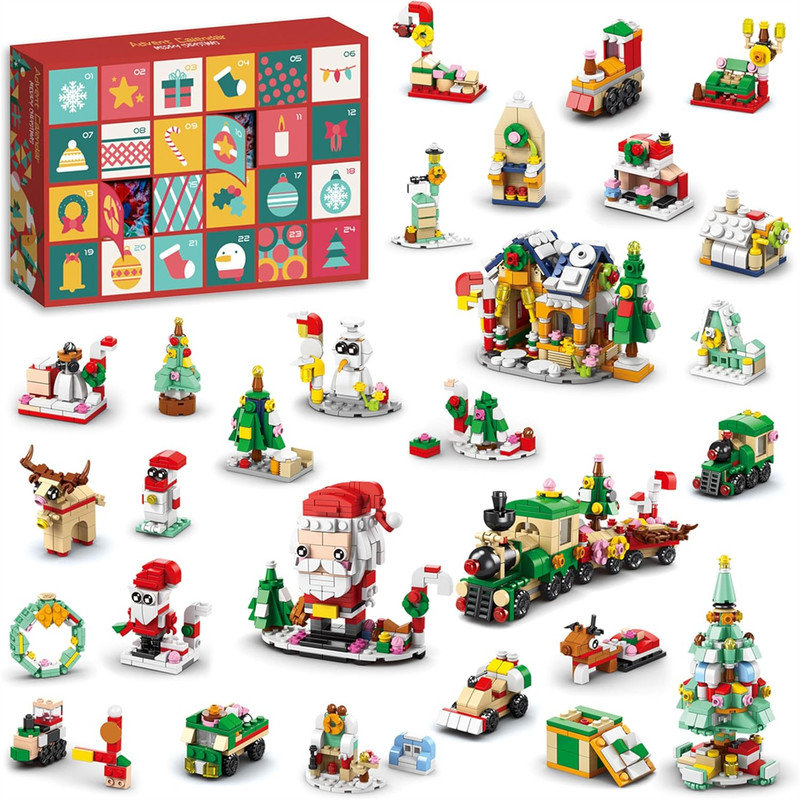 The Holiday Aisle® 2024 Building Set, 24 Days Christmas Calendar ...