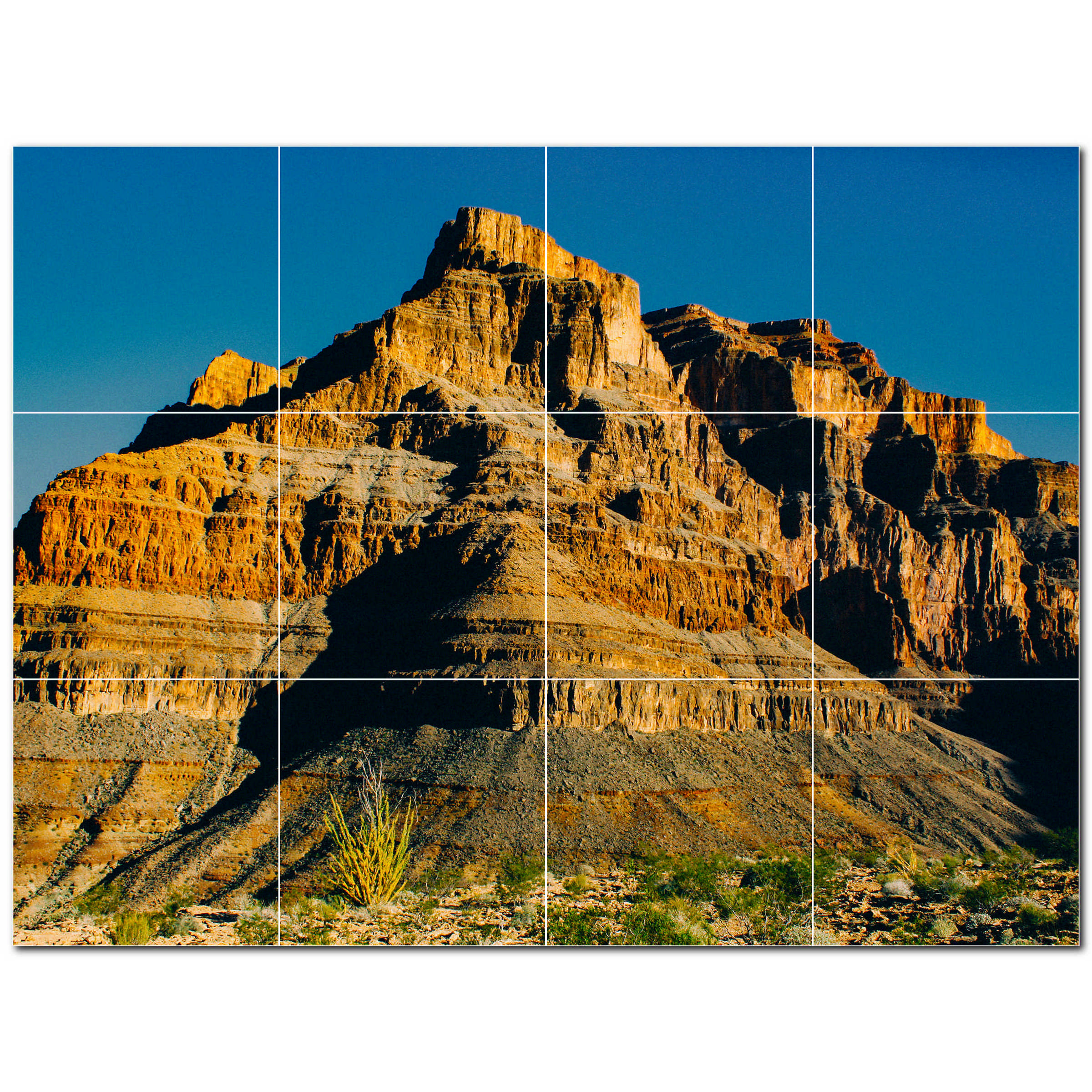 Picture-Tiles.com Canyon Photo 12'' x 12'' Satin Ceramic Decorative ...