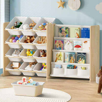 Zoomie Kids Foldable Kids Toy Storage Organizer ,With Removable Bins ...