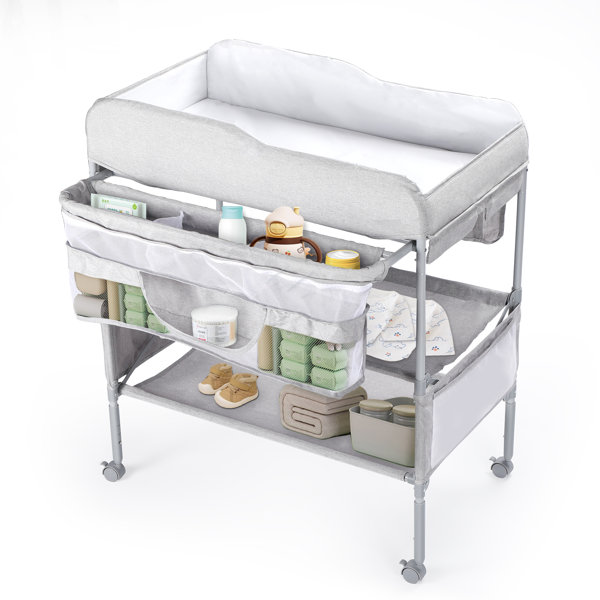 Rebrilliant Procella Foldable Baby Changing Station, Height Adjustable ...