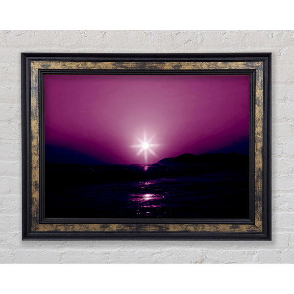 Bright Star Sunstar Purple - Single Picture Frame Print | Wayfair.co.uk
