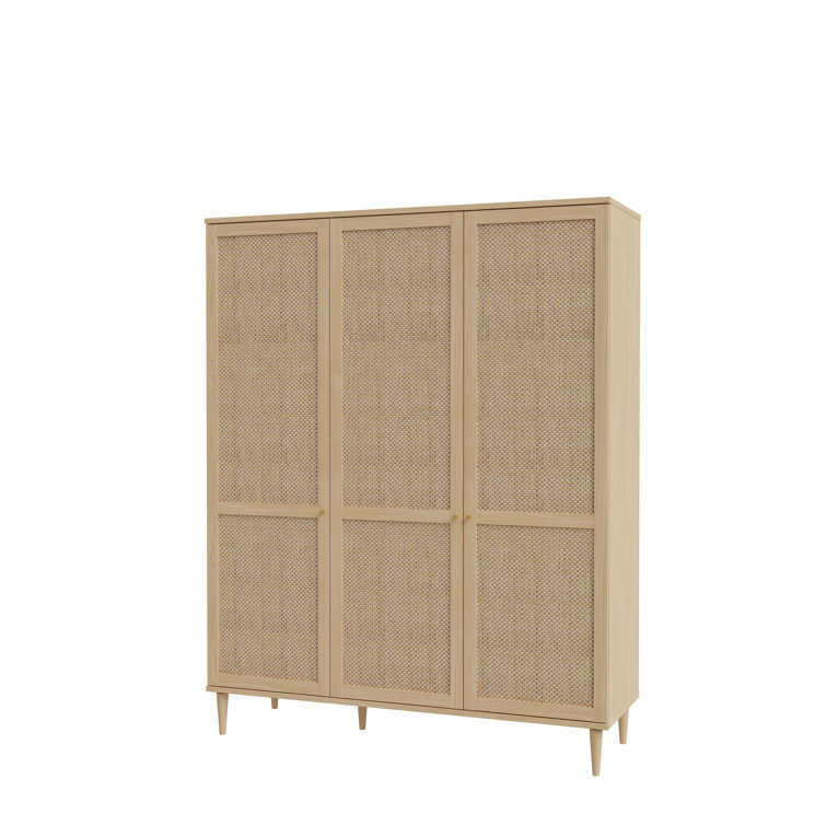 Bay Isle Home CALASETTA 3 Door Manufactured Wood Wardrobe & Reviews ...