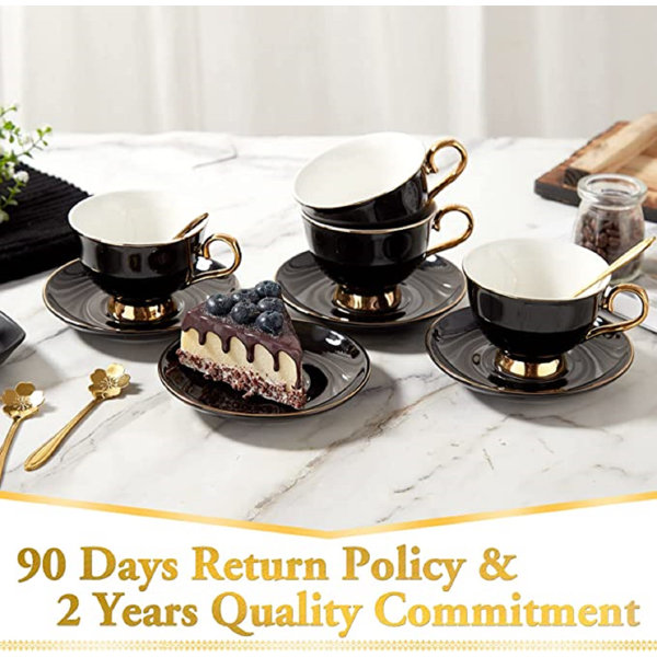 fancy tea cups set
