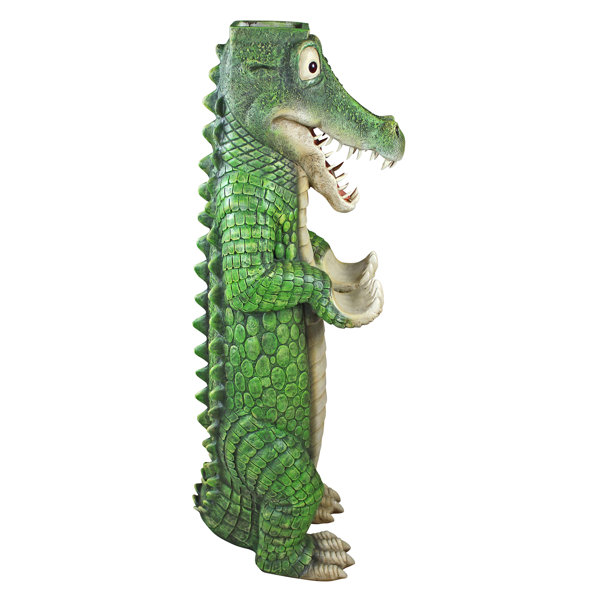 Design Toscano Postal Gator Mailbox Post Sleeve Statue & Reviews | Wayfair