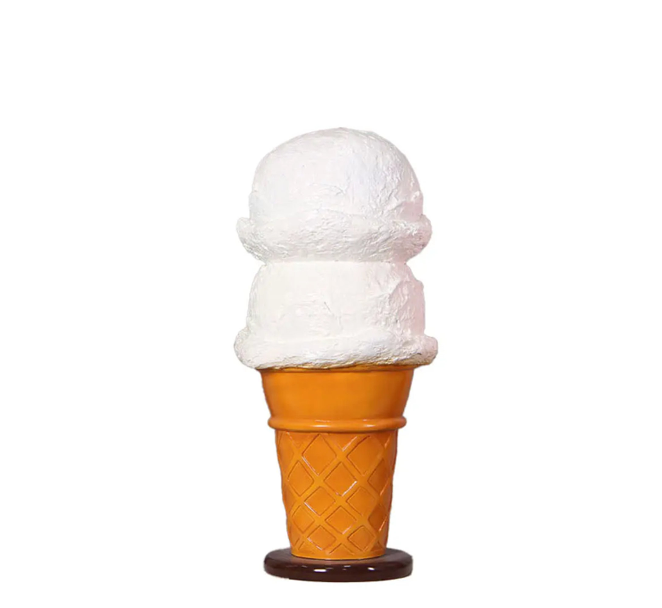 George Oliver Small Two Scoop Vanilla Ice Cream Table Top Statue ...