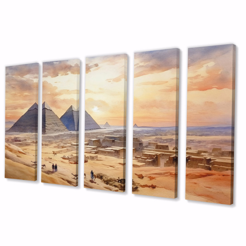 Foundry Select Historical Desert - Landscapes Wall Decor - 5 Equal ...