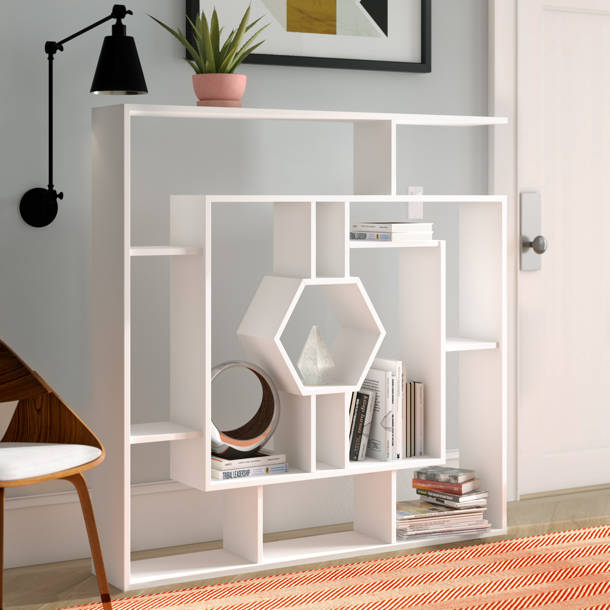 Hashtag Home Abston Geometric Bookcase & Reviews | Wayfair