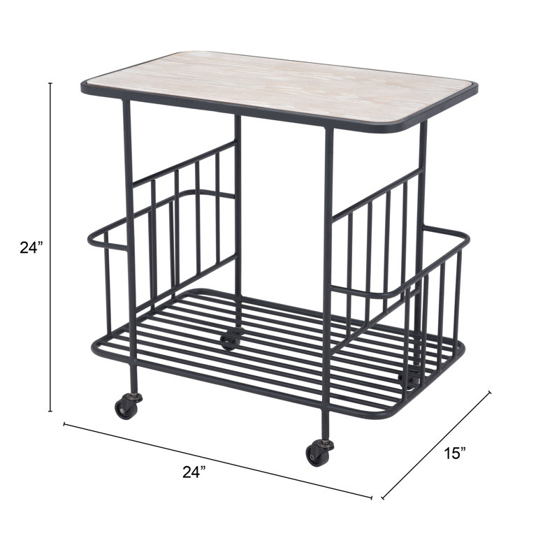 Ebern Designs Argus Bar Cart | Wayfair