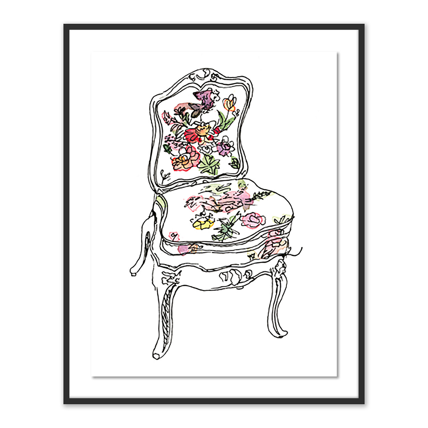 Four Hands Art Studio 'Chair 1' by Jesse Bearden - Picture Frame ...