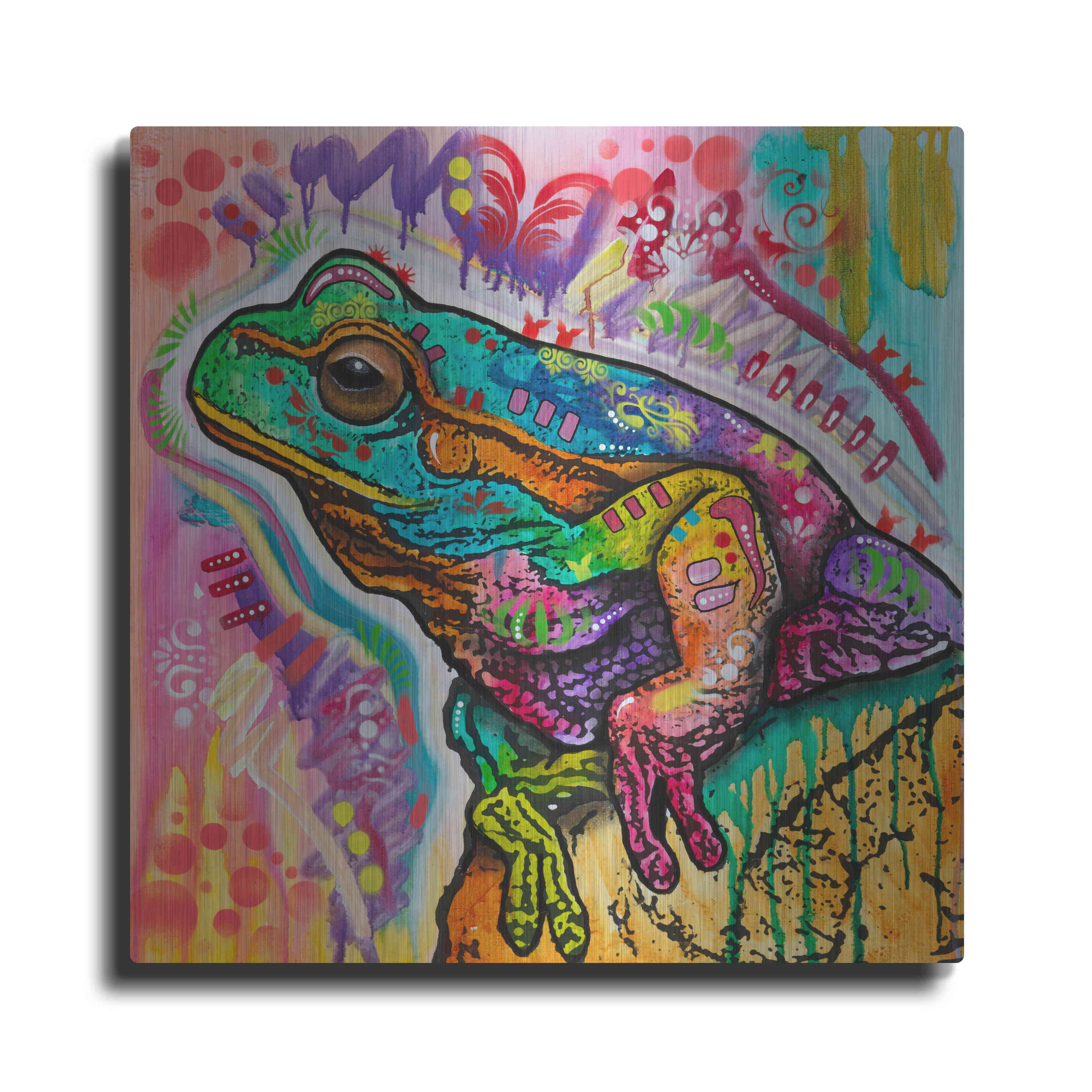 Bungalow Rose Psychedelic Frog by Dean Russo - Unframed Graphic Art on ...