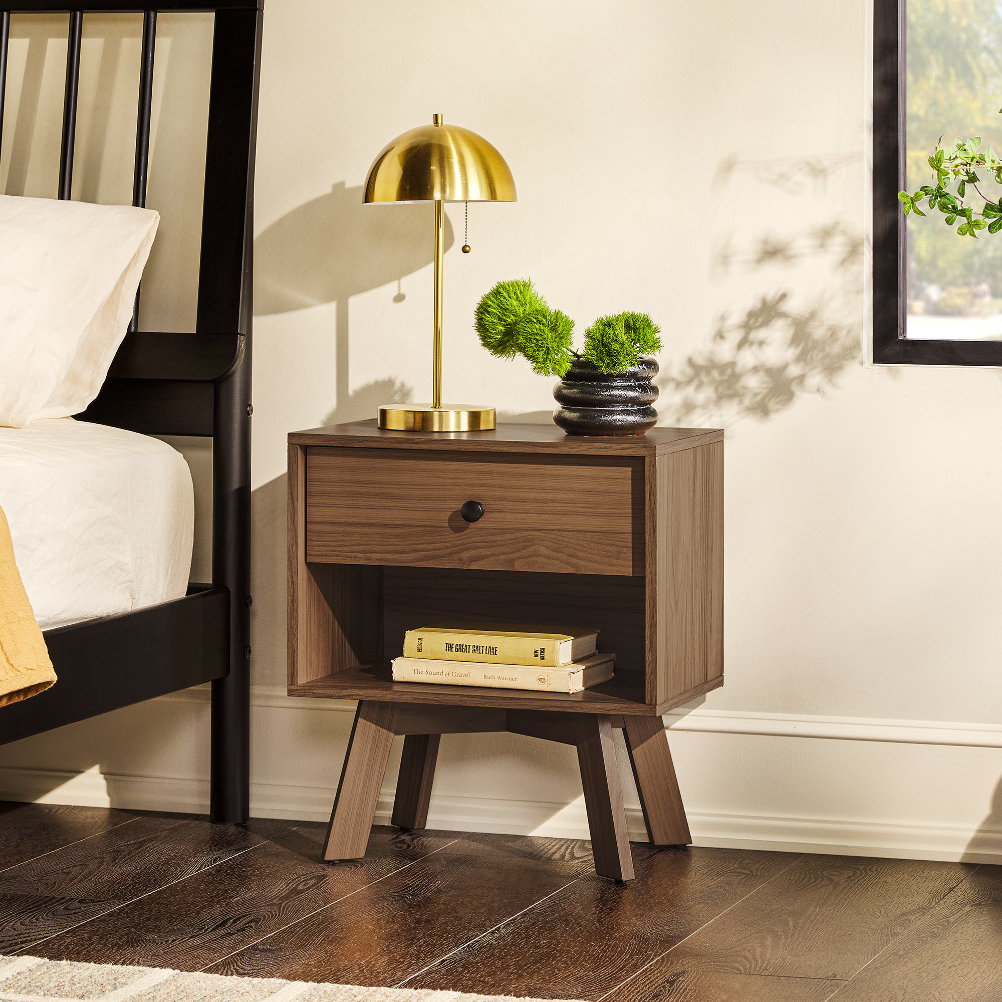 George Oliver Bedroom End Tables Modern Nightstand Bed Side Table End ...