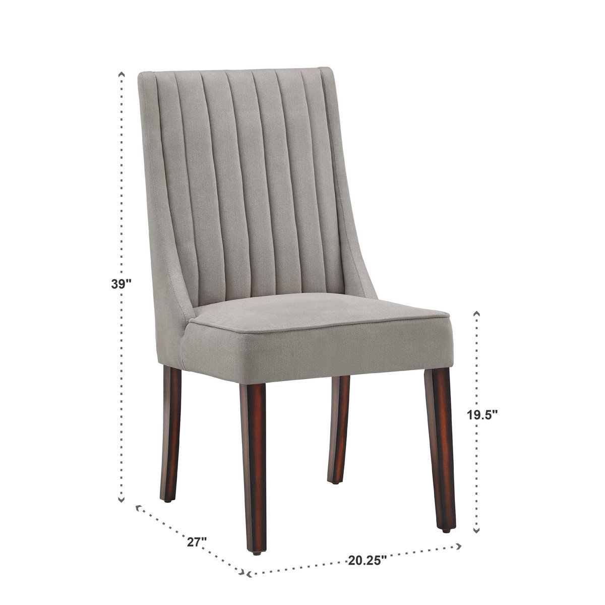 Lark Manor™ Aleysia Upholstered Channel Back Dining Side Chair ...