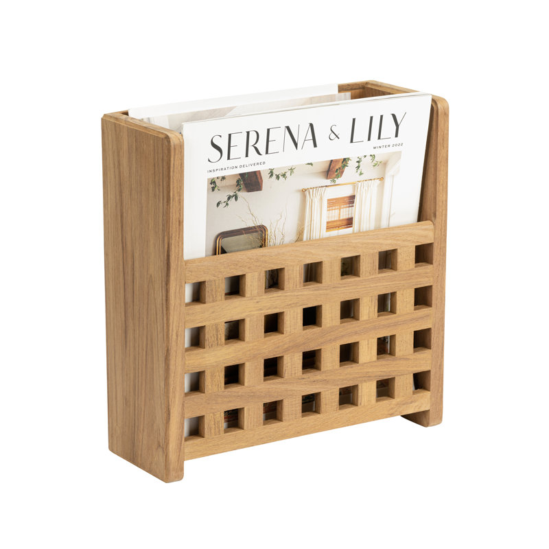 Madison Bay Trading Company Premium Grade Teak Magazine & Book Holder ...