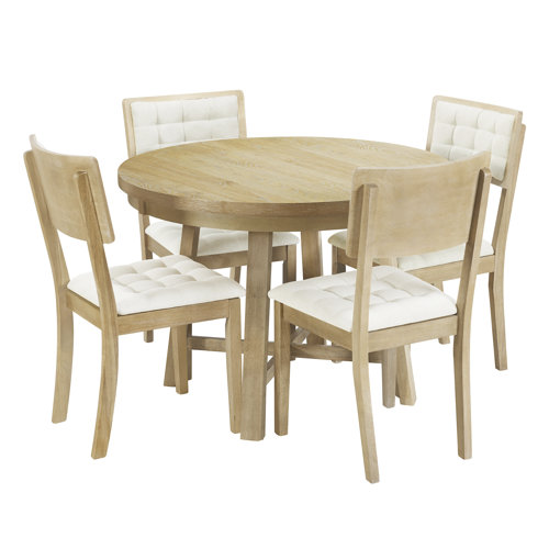 5 Piece Round Kitchen & Dining Room Sets & Tables You'll Love | Wayfair