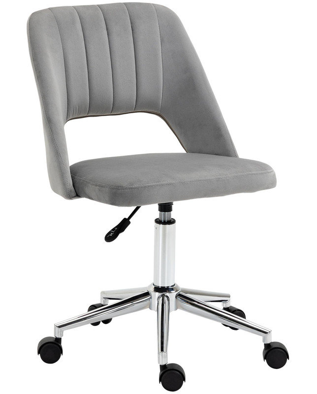 Mercer41 A modern mid-back office chair upholstered in fabric, this ...