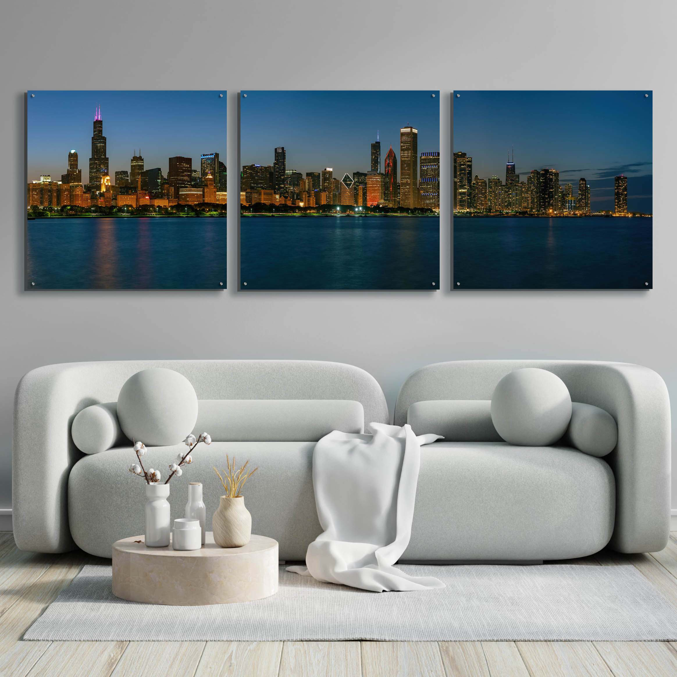 Epic Art 'Good Night Chicago' By Epic Portfolio, A " Good Night Chicago ...