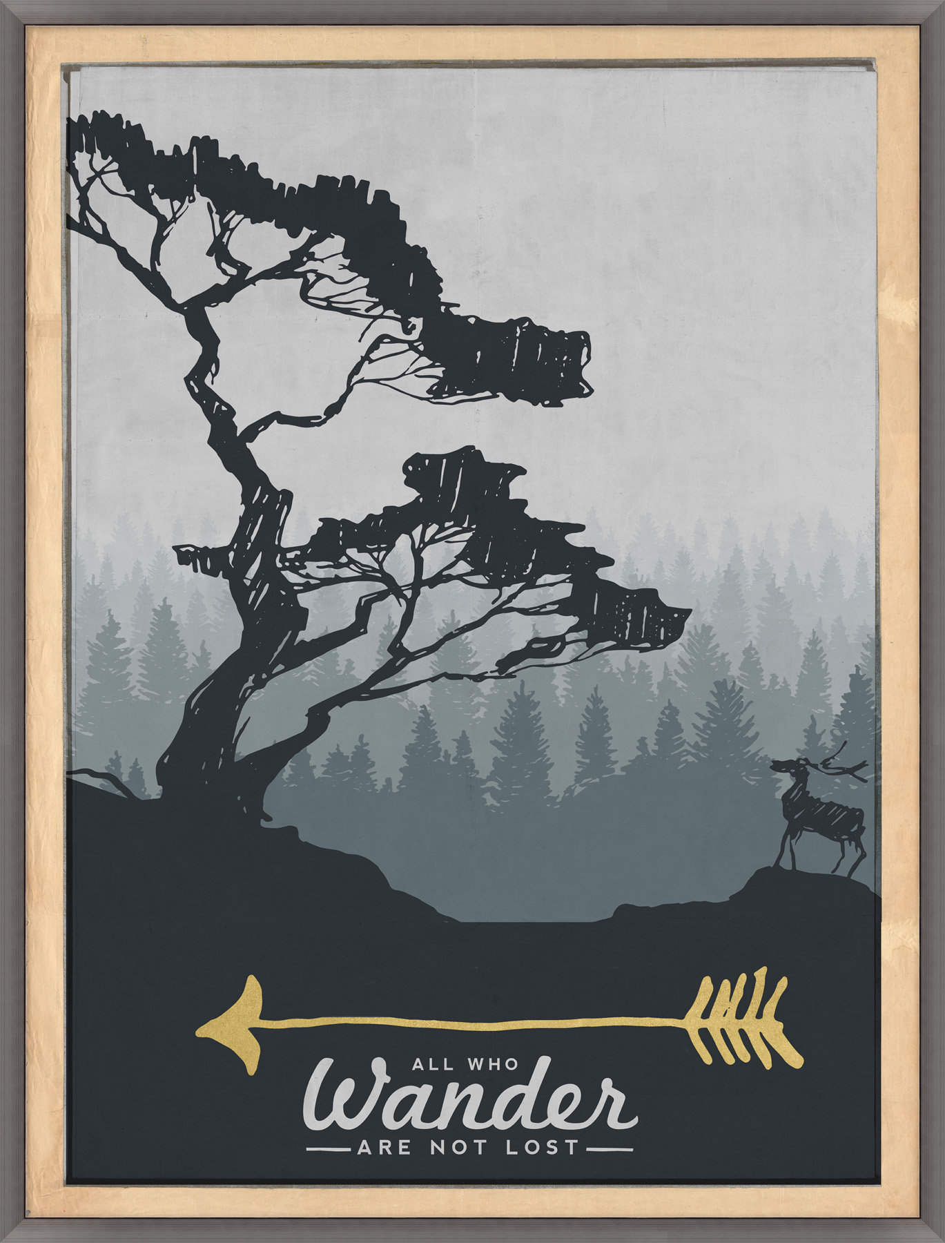 Wendover Art Group All Who Wander - Picture Frame Graphic Art on Paper ...