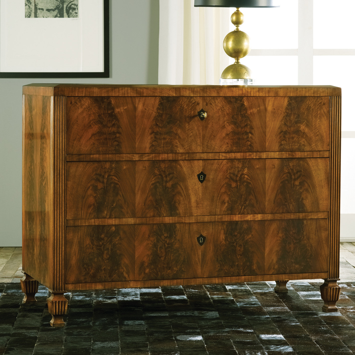 Modern History Home Italian 3 Drawers Standard Dresser | Perigold