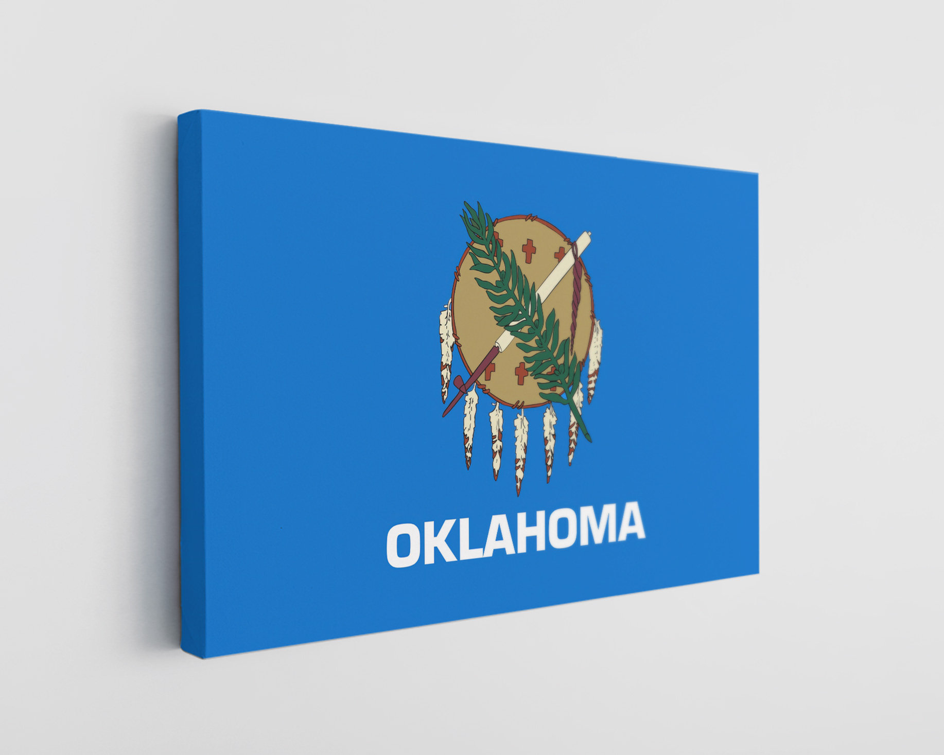 Red Barrel Studio® Oklahoma State Flag USA Flags - Wrapped Canvas ...