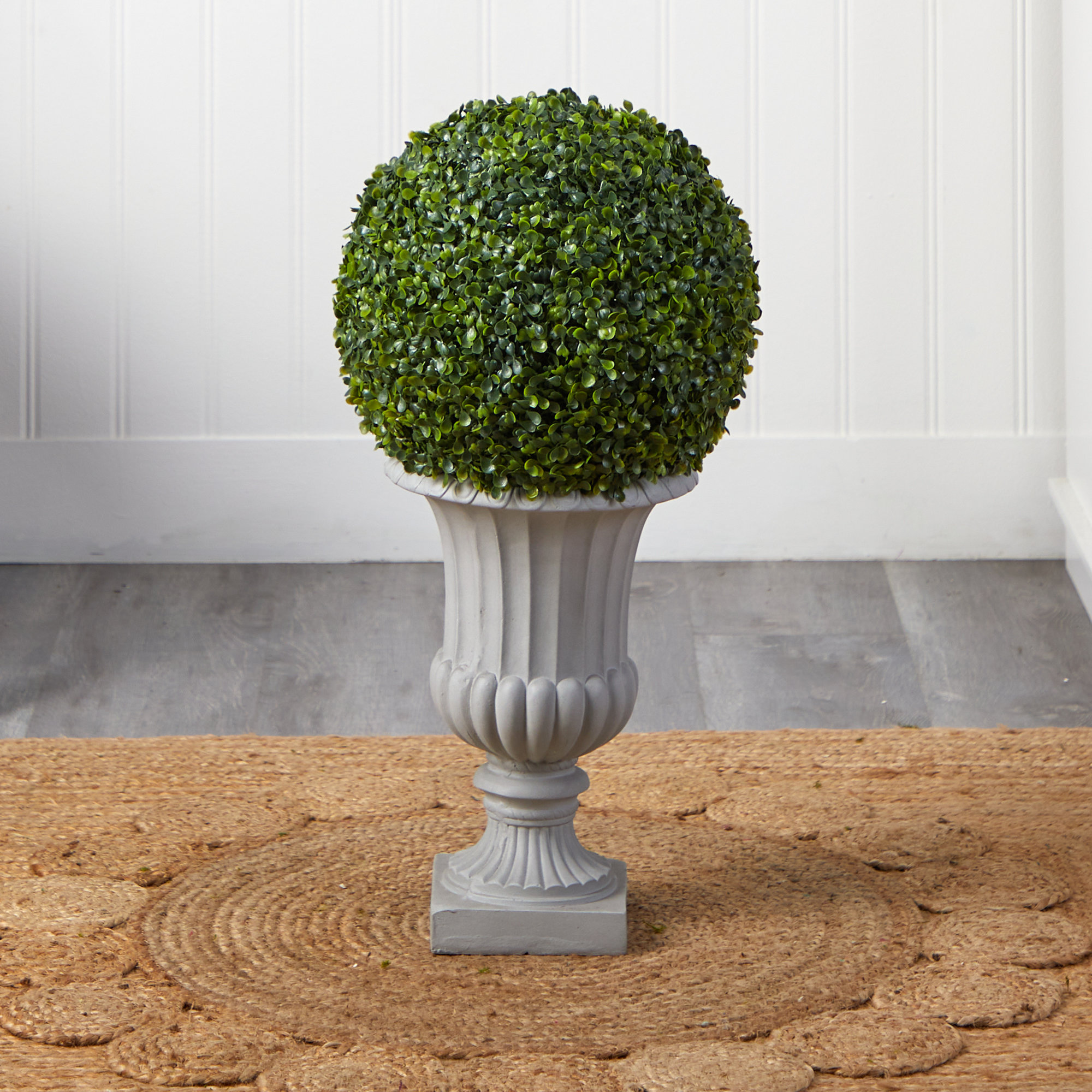 Primrue 14" Artificial Boxwood Topiary in Urn & Reviews | Wayfair