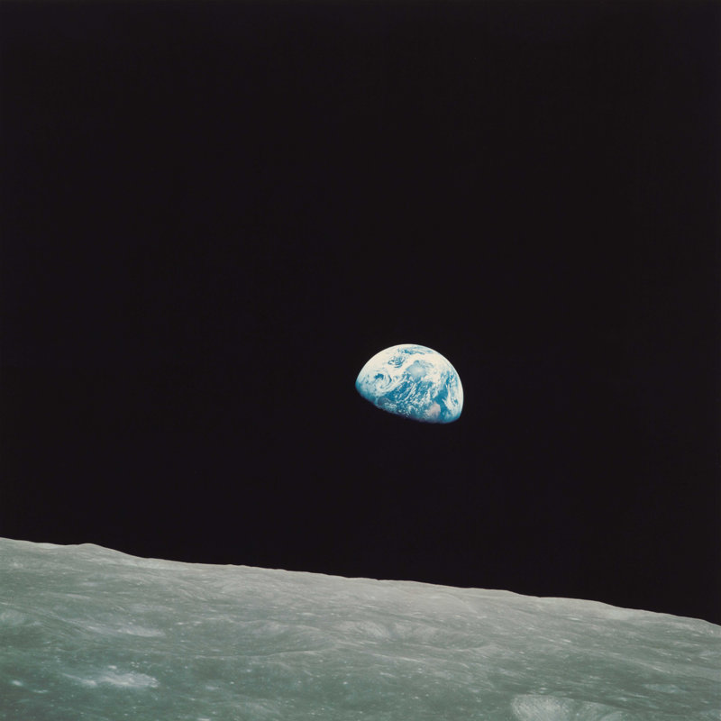 Ebern Designs Zykeith First Earth Rise On Canvas Print | Wayfair